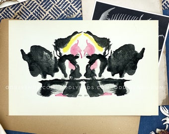 Real 1958 Holtzman Inkblot Plate Original Board, EXTREMELY RARE, Not ...