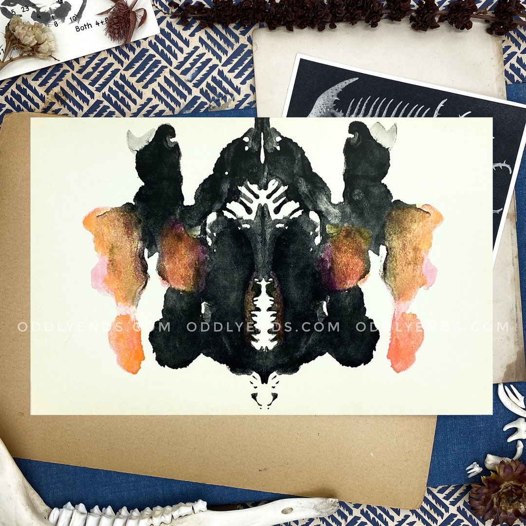 Real 1958 Holtzman Inkblot Plate Board EXTREMELY RARE Not - Etsy UK