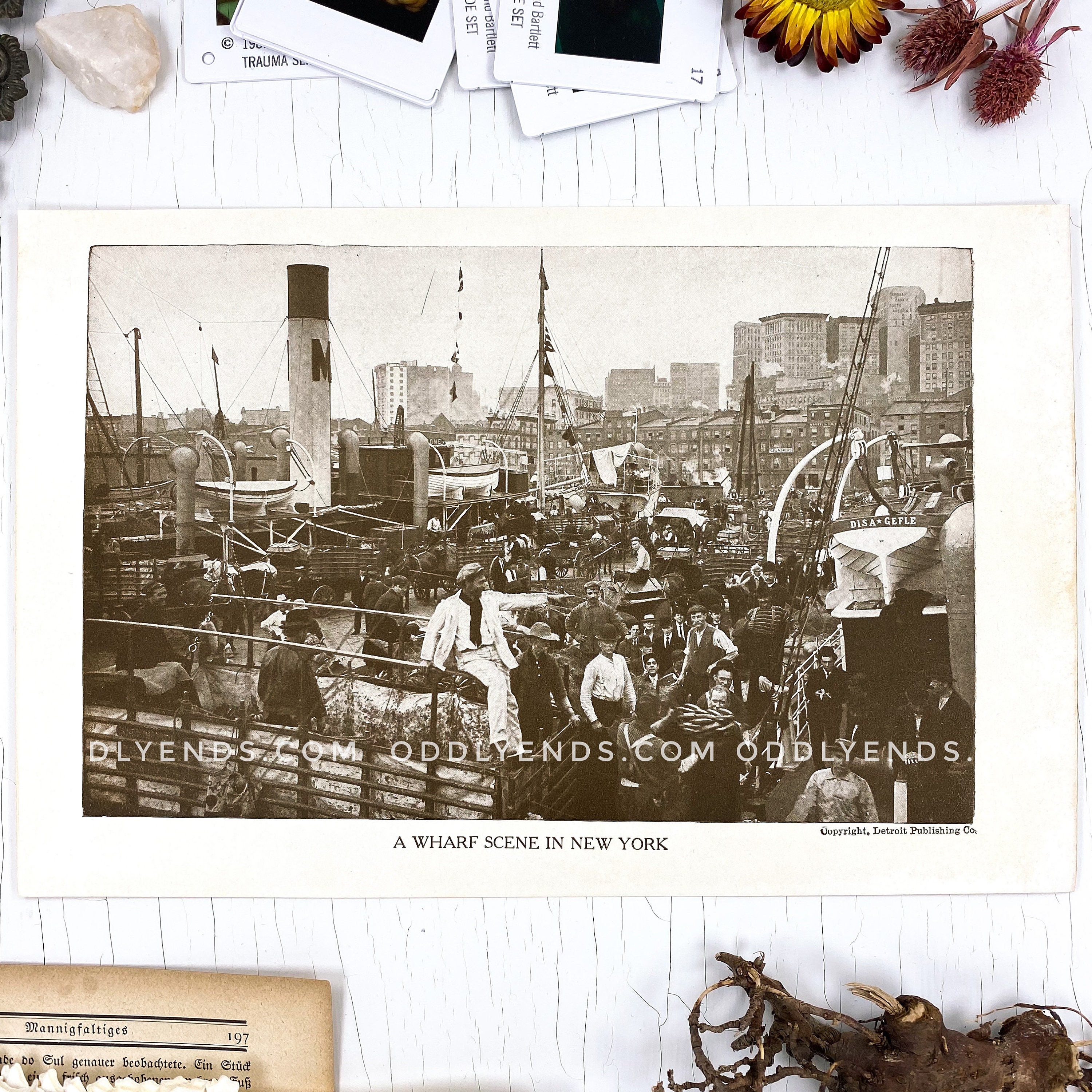 1920's New York City Wharf, Docks, Not Reproduction, Vintage ...