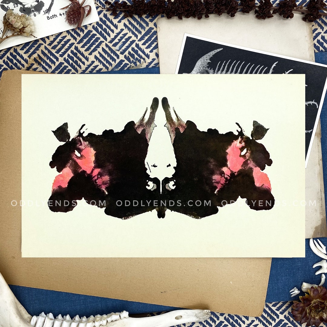 Real 1958 Holtzman Inkblot Plate Board, EXTREMELY RARE, Not ...