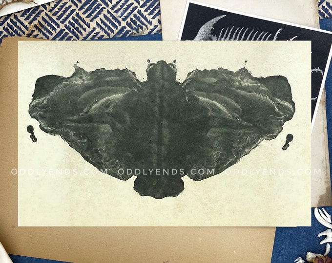 Real 1958 Holtzman Inkblot Plate Original Board, EXTREMELY RARE, Not ...