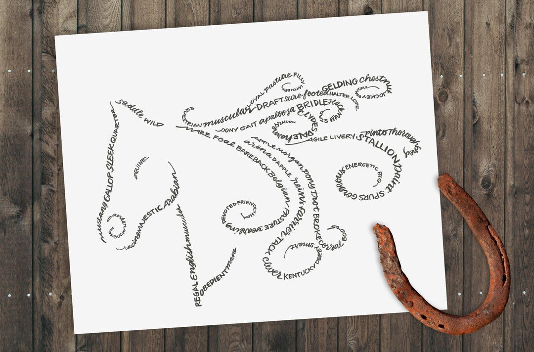 Giddy-up! - A Limited Edition Print of a Hand-lettered Image - Etsy