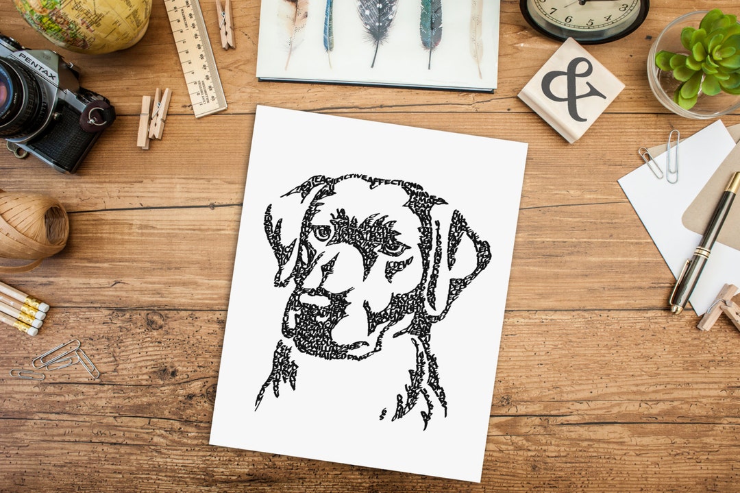 Labrador Love! A Limited Edition Print of a Hand-lettered Image - Etsy