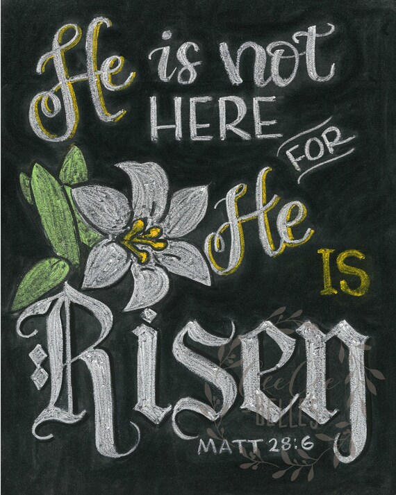 Art & Collectibles Drawing & Illustration He is Risen A Print of an ...