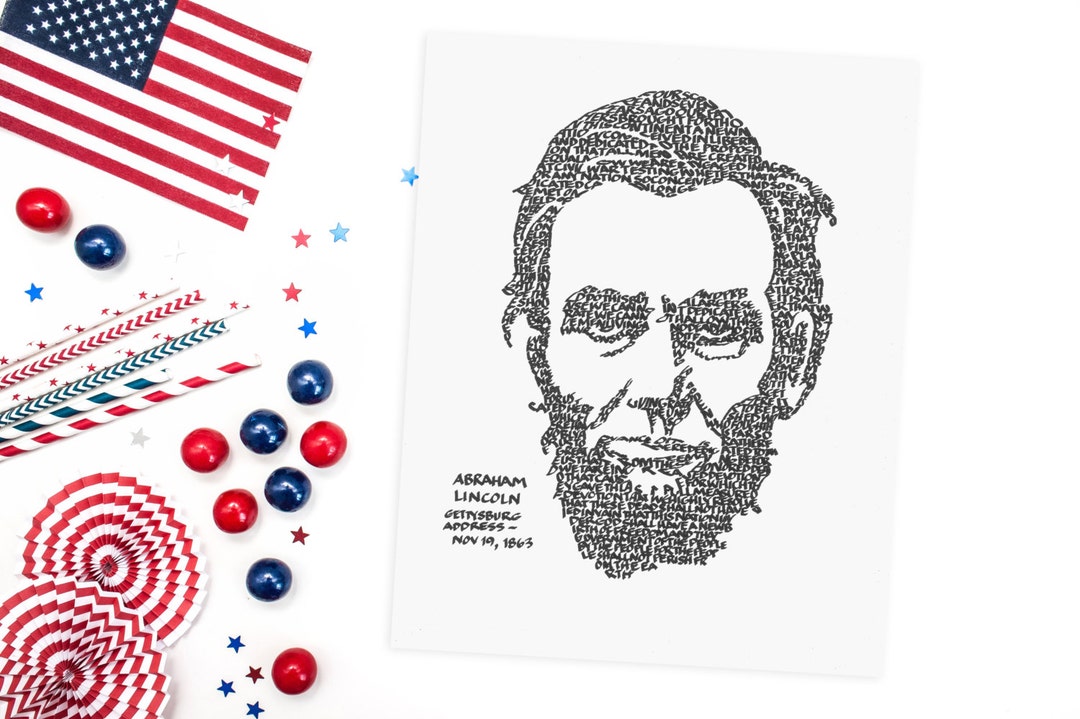Abraham Lincoln - A Limited Edition Print of a Hand-lettered Image ...