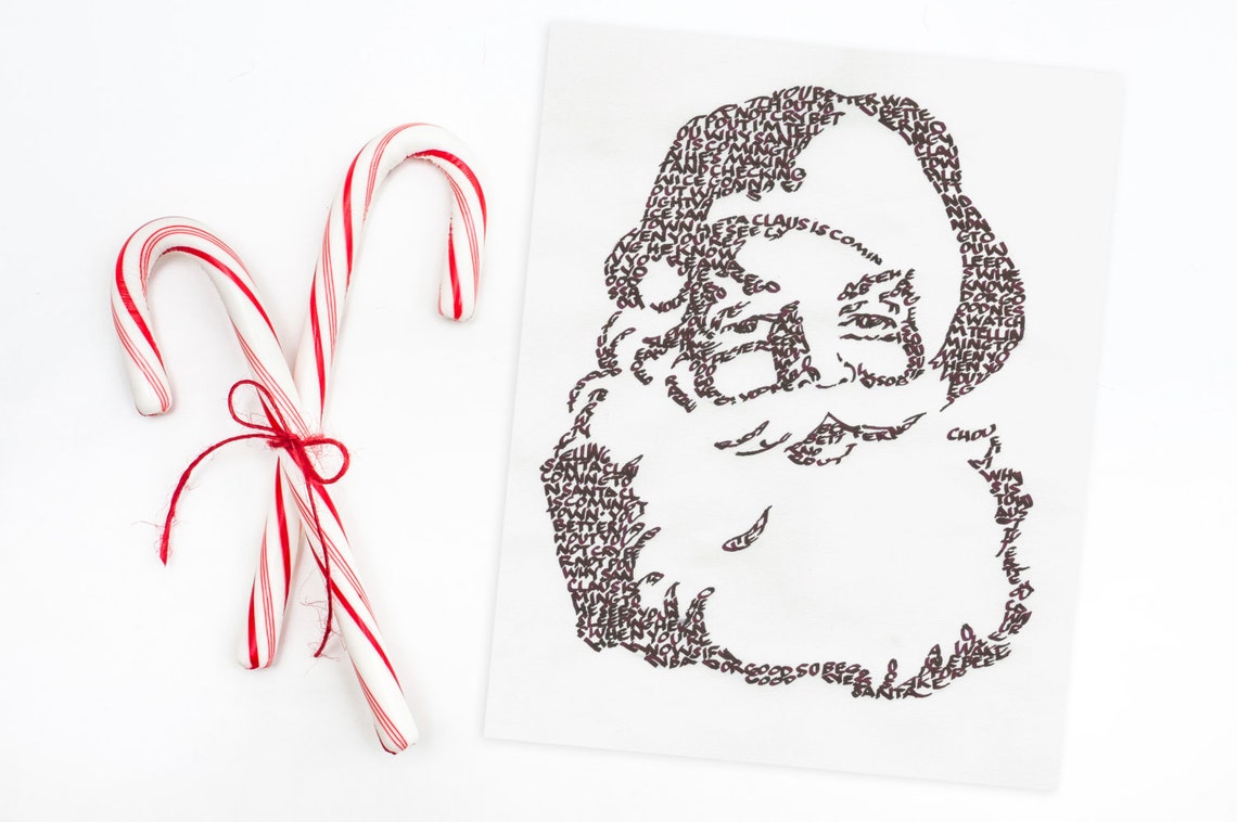 Santa Claus is Coming to Town A Limited Edition Print of a - Etsy