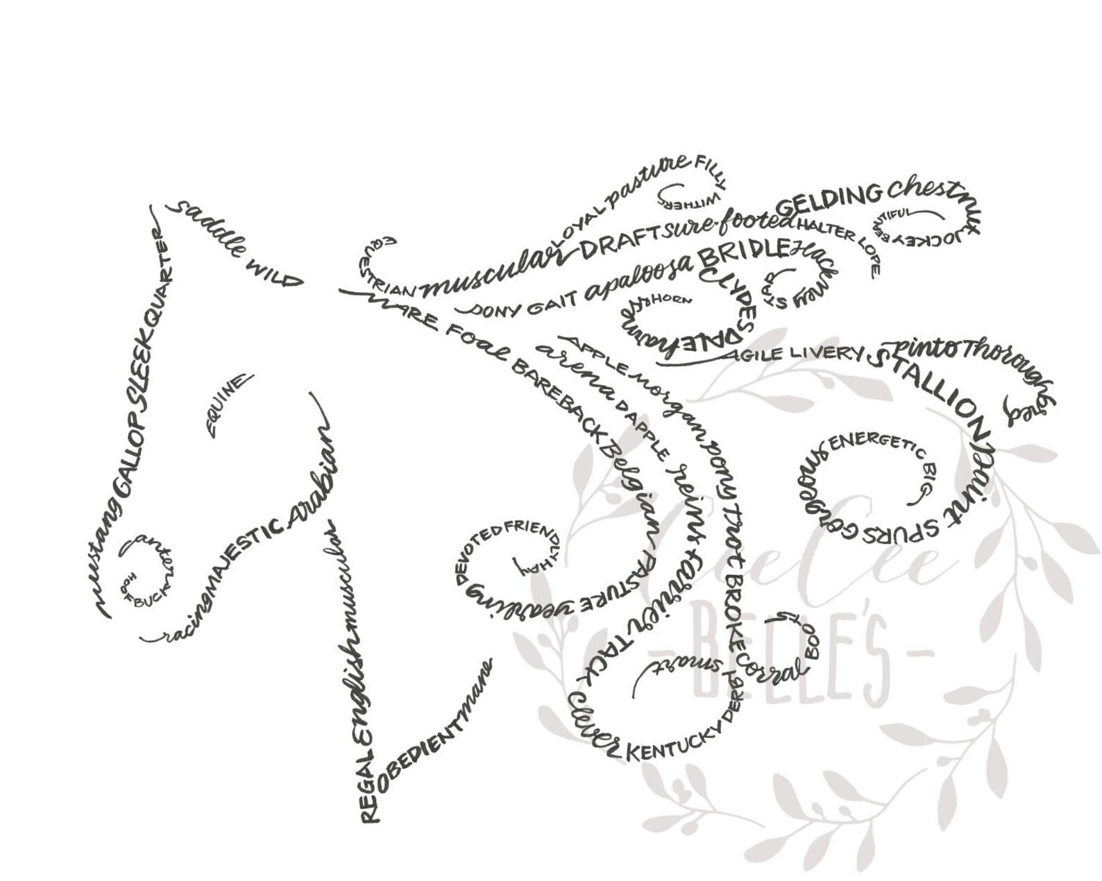 Giddy-up! - A Limited Edition Print of a Hand-lettered Image - Etsy