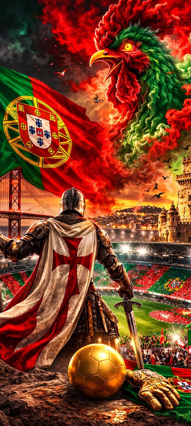Portugal Football Wallpapers, Ultra HD Phone Wallpaper Pack, Instant ...