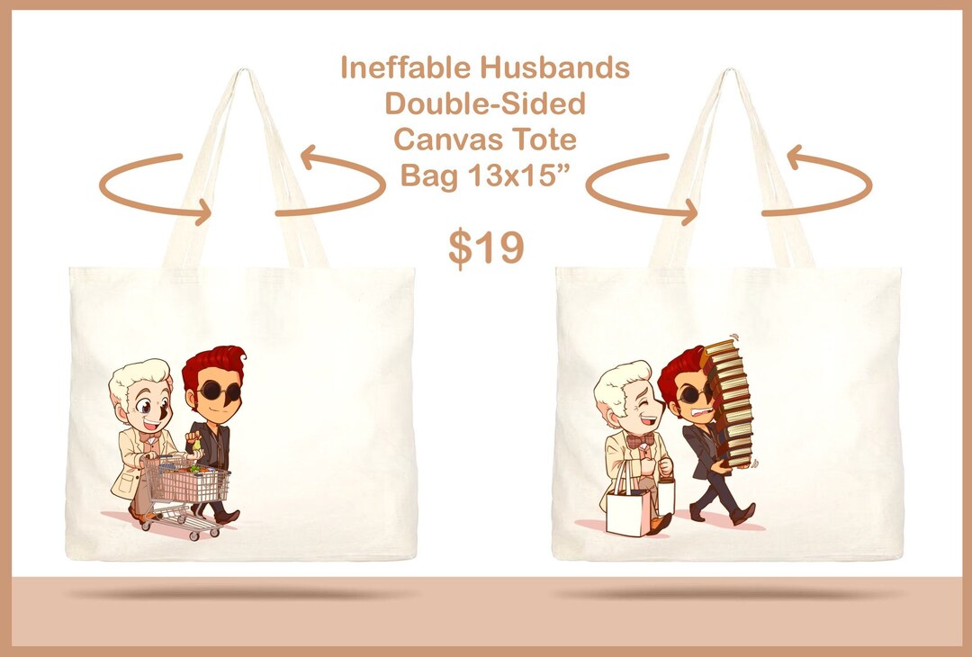 Go Canvas Tote Bag, Double-sided Printing, 13x15” - Etsy