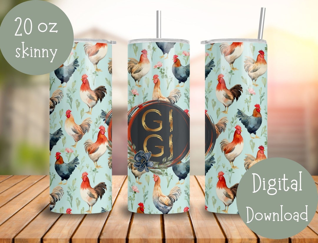 Chicken Mama, Chicken Lover, Chicken, Gigi, Nana, Tumbler Wrap, 20 Oz ...