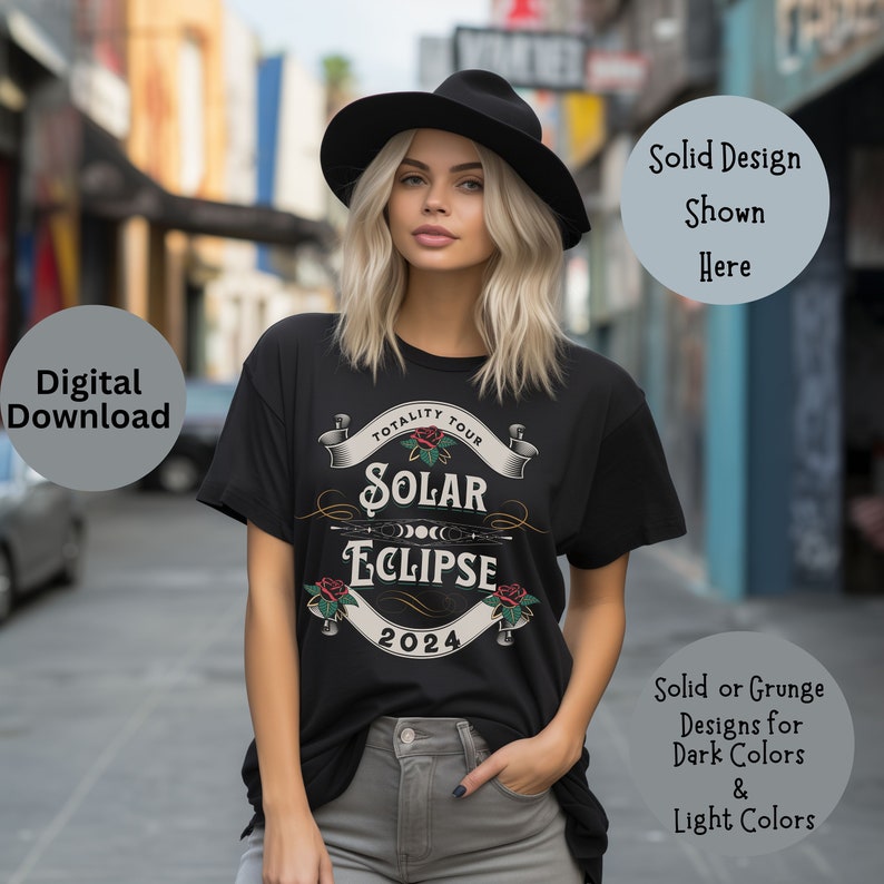 Totality Eclipse 2024 Solar Eclipse, Rocker Style, Vintage Eclipse ...