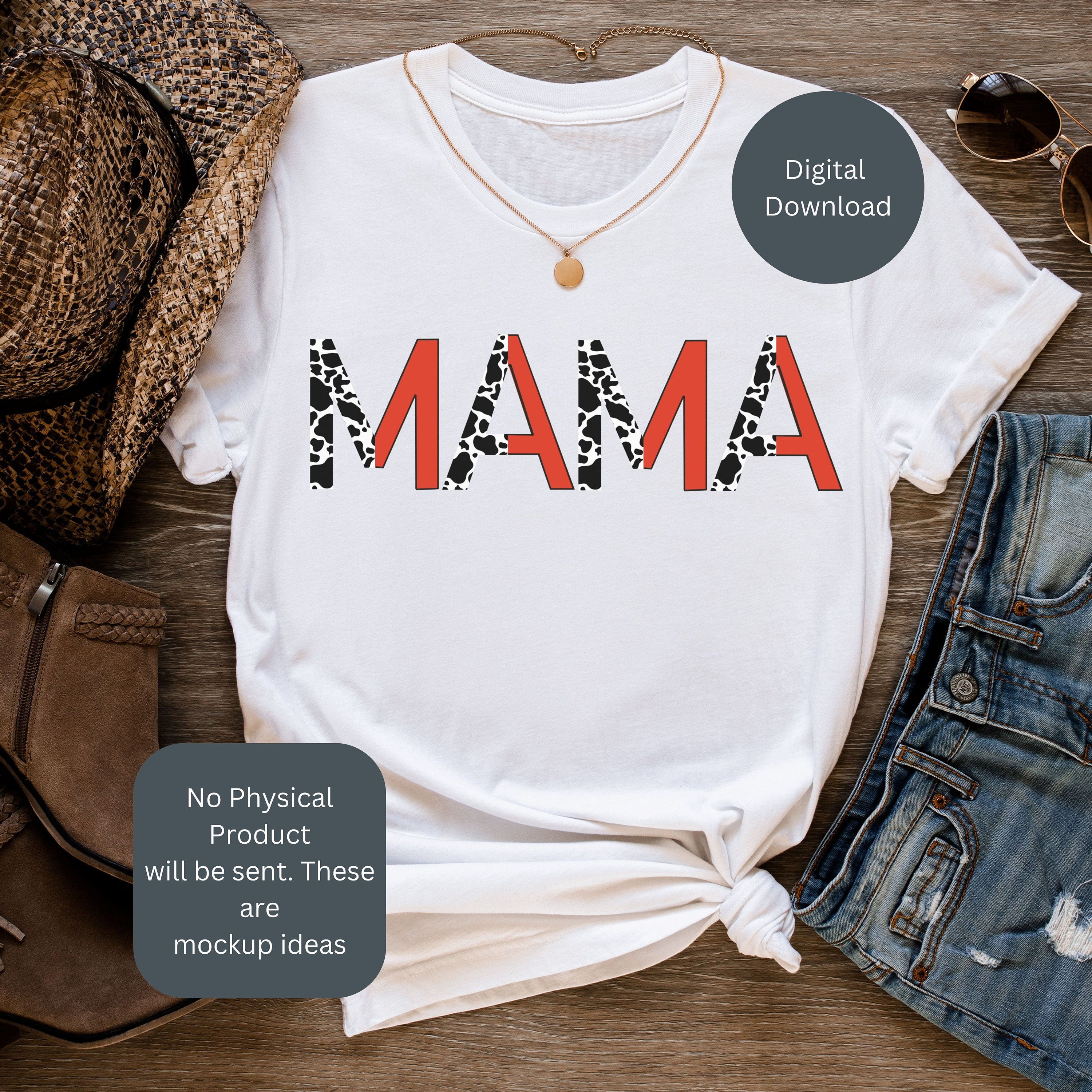 Digital Artwork MIMI Chickfila Inspired Cow Print Red - Etsy