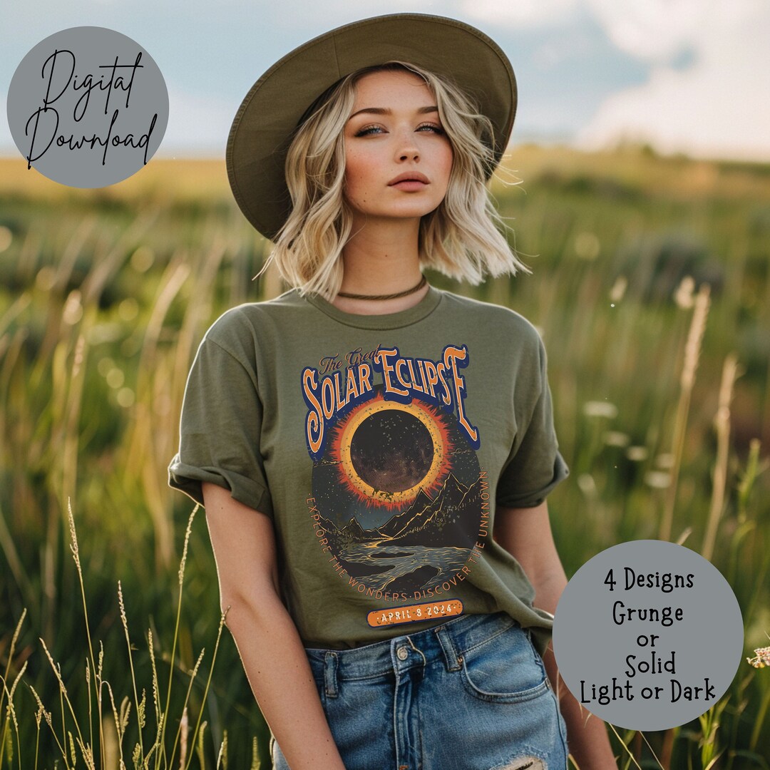 Totality Eclipse 2024 Solar Eclipse, Rocker Style, Vintage Eclipse ...