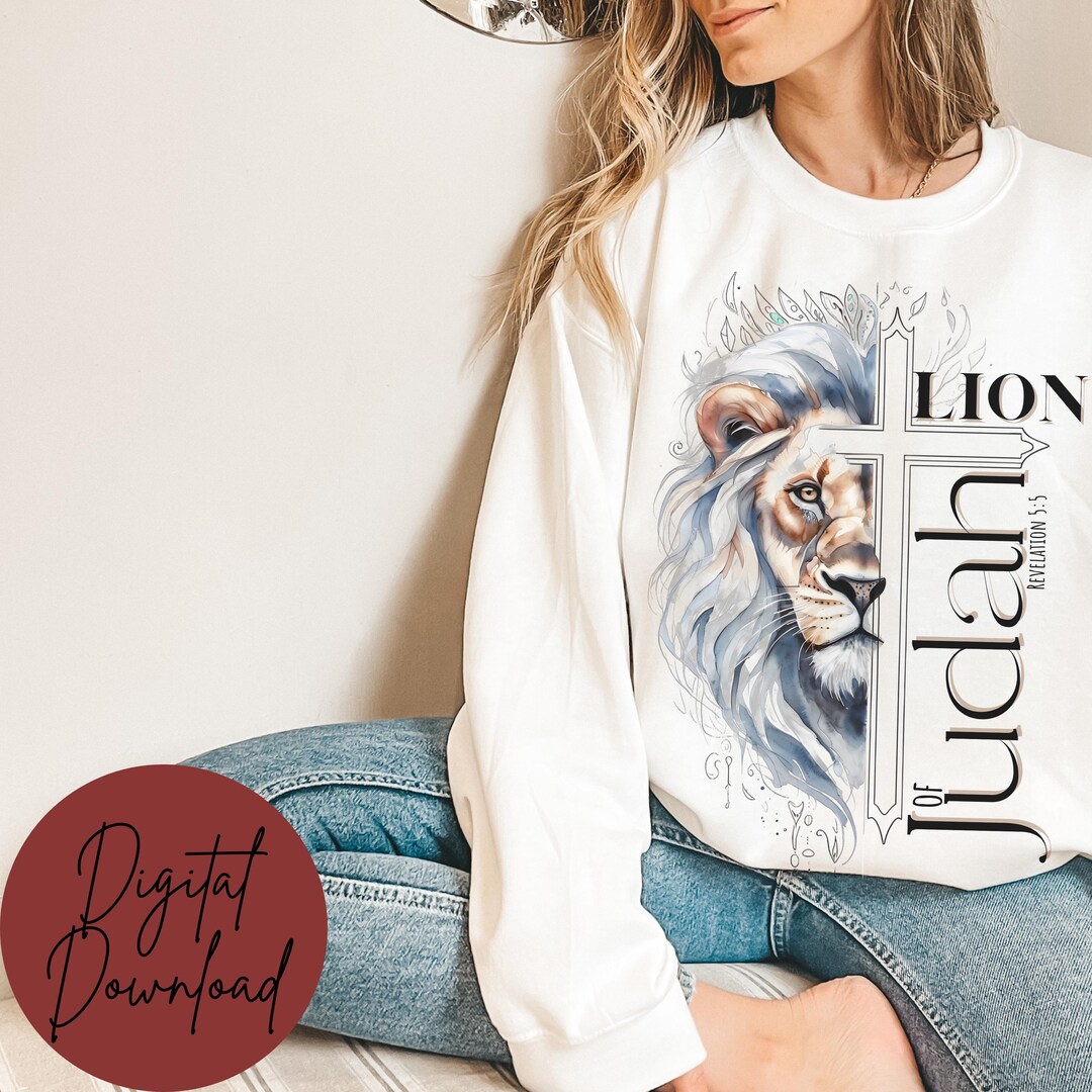 Lion of Judah Digital Download, Christian PNG, Revelation5:5, Tribe of ...