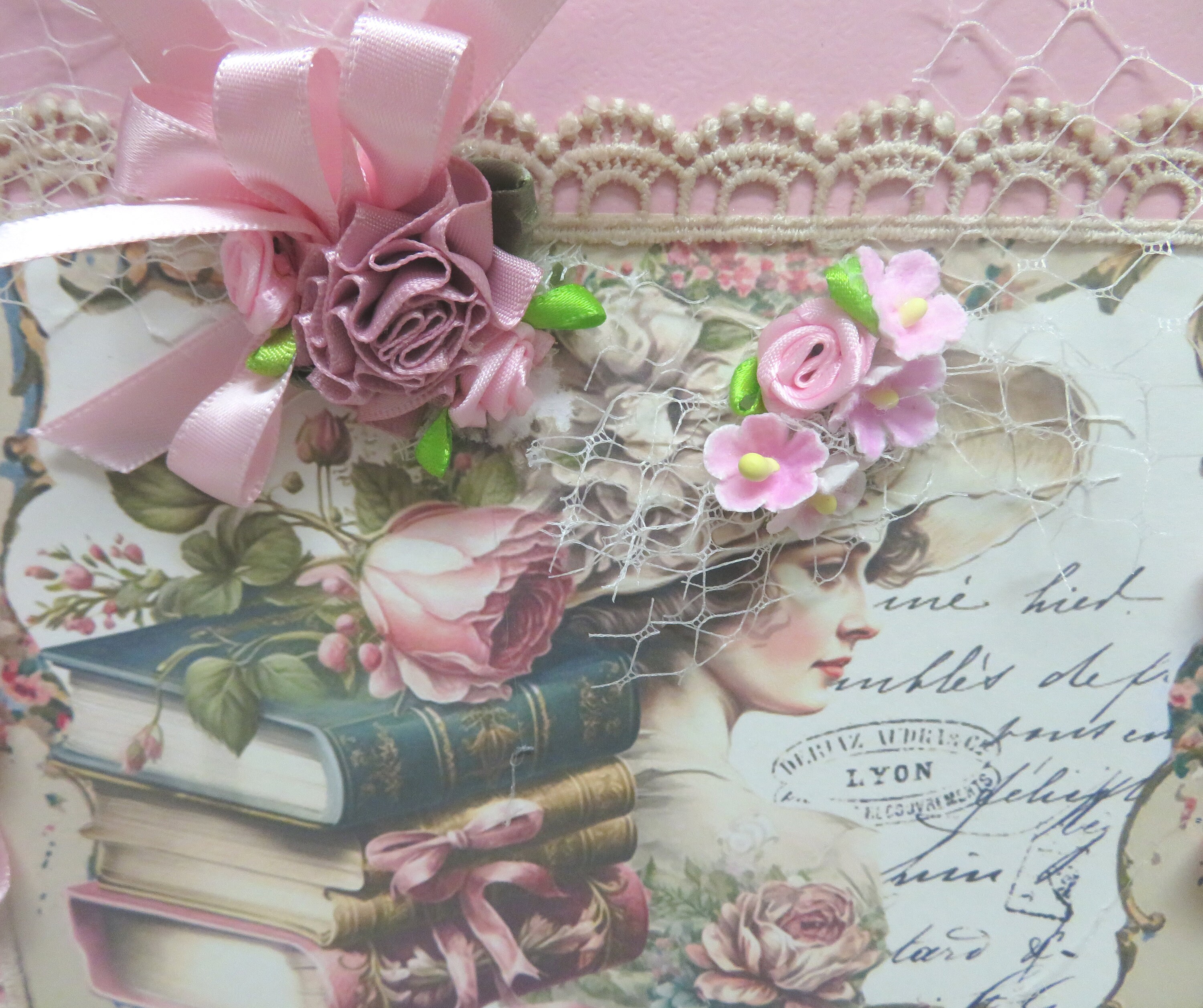 Pink Display/storage Case Jane Austen Theme Case Decotated - Etsy