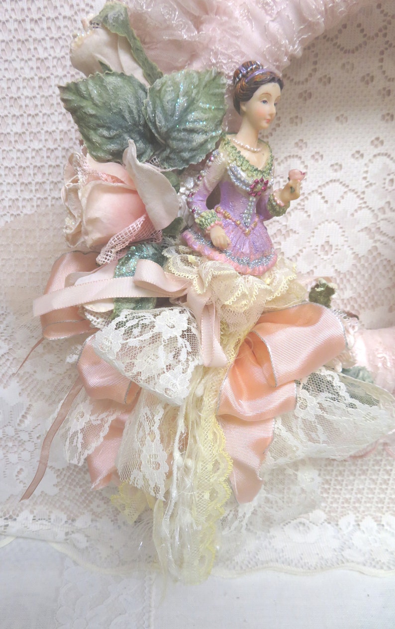 Victorian Angel Wreath, Angel Wreath, Pink Angel Wreath, Pink Wreath - Etsy