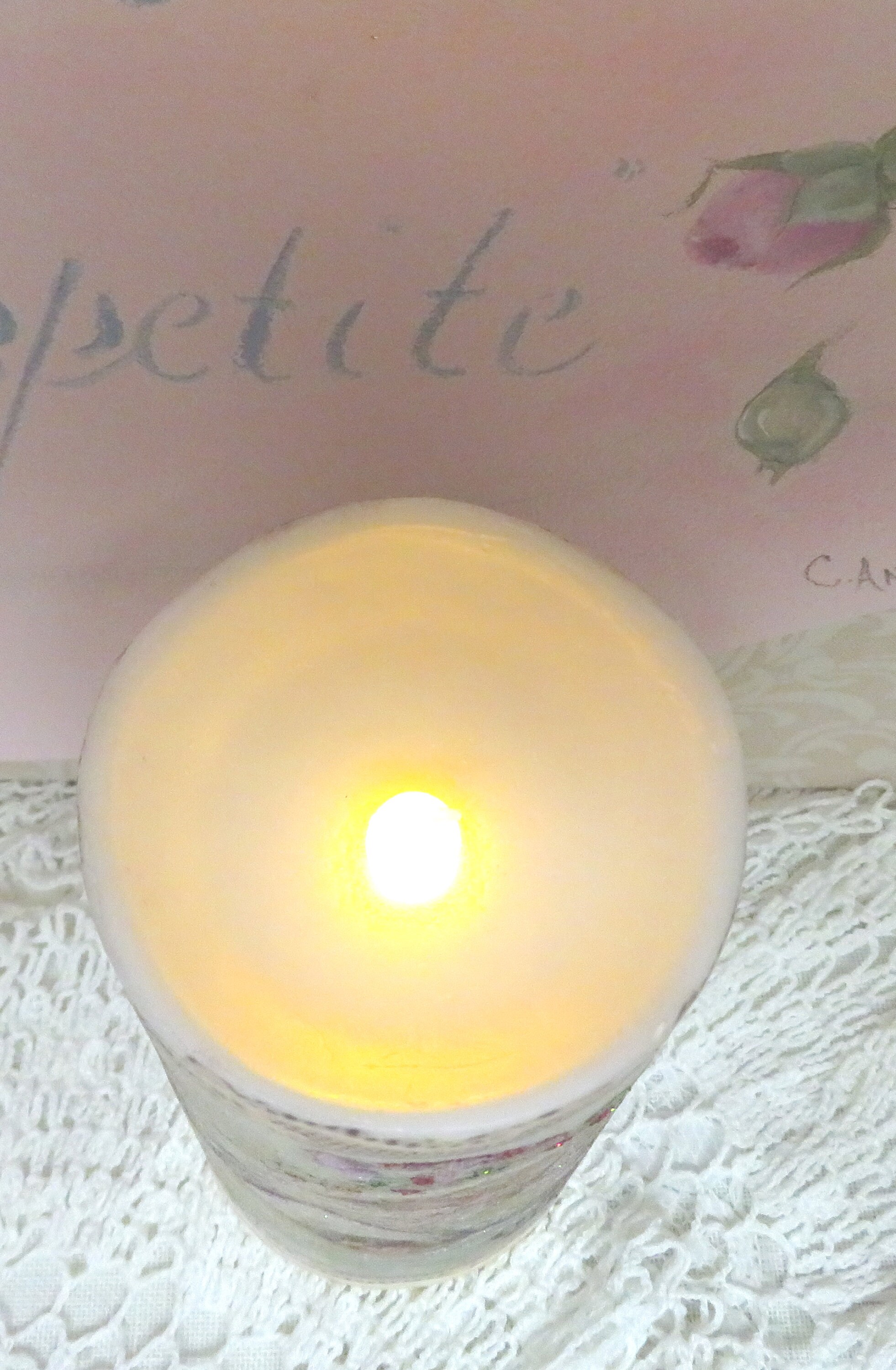 Teapot Candle, Pink Rose Teapot Candle, Earl Grey Candle, Battery ...