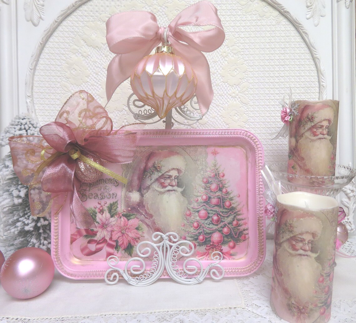 Pink Santa Theme Setter 4, Lovely Pink Santa Theme Setter, Pink Theme ...