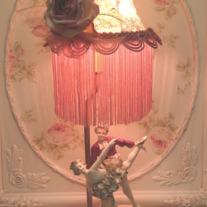 Vintage Ballet Lamp, Ballet Lamp, Ballet Lamp With Rose Shade - Etsy