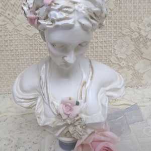 Statue, Lady Statue, Statue With Roses, Rose Statue - Etsy