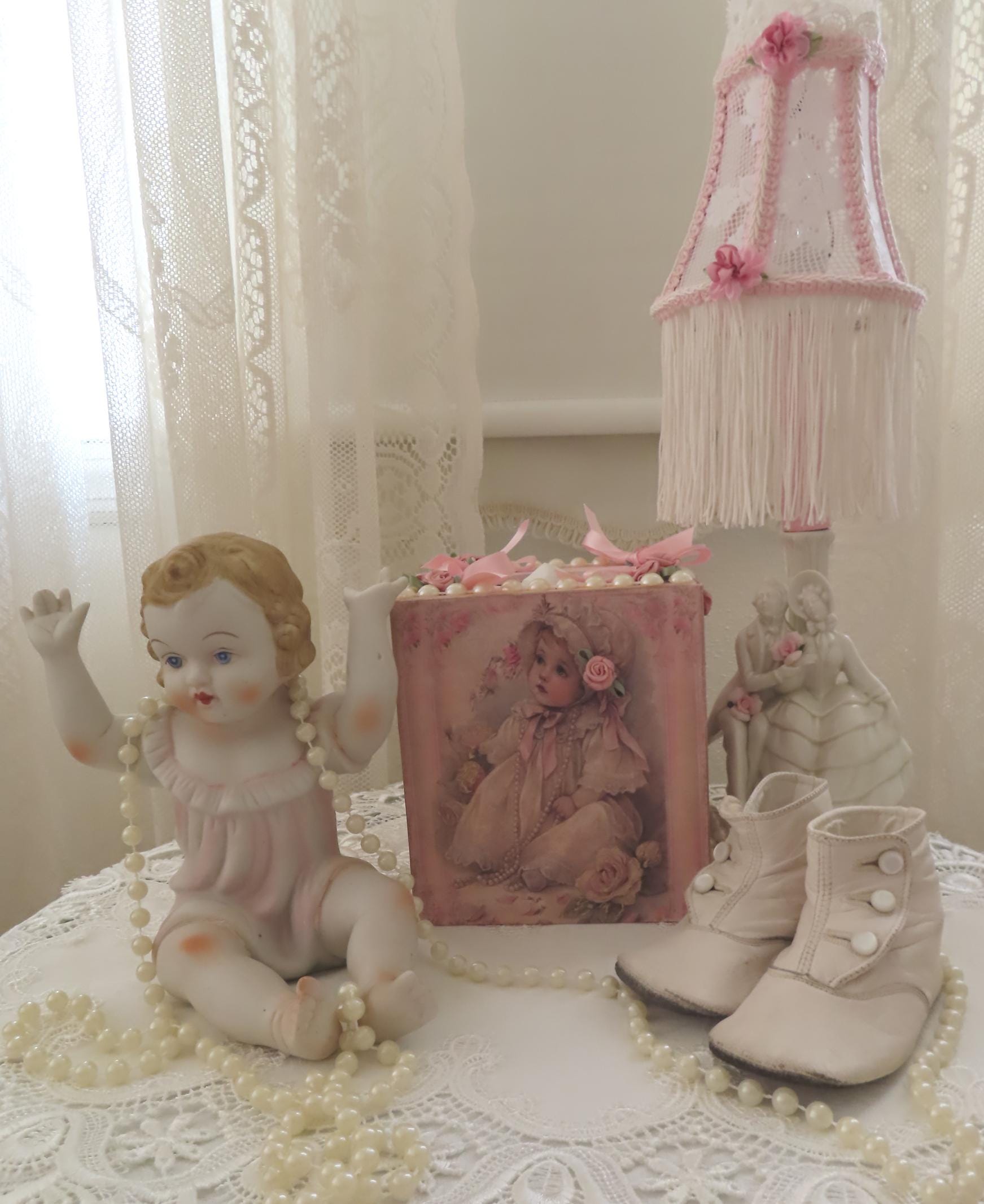 Tissue Box Cover, Baby Doll Tissue Box Cover, Rose Tissue Box Cover - Etsy