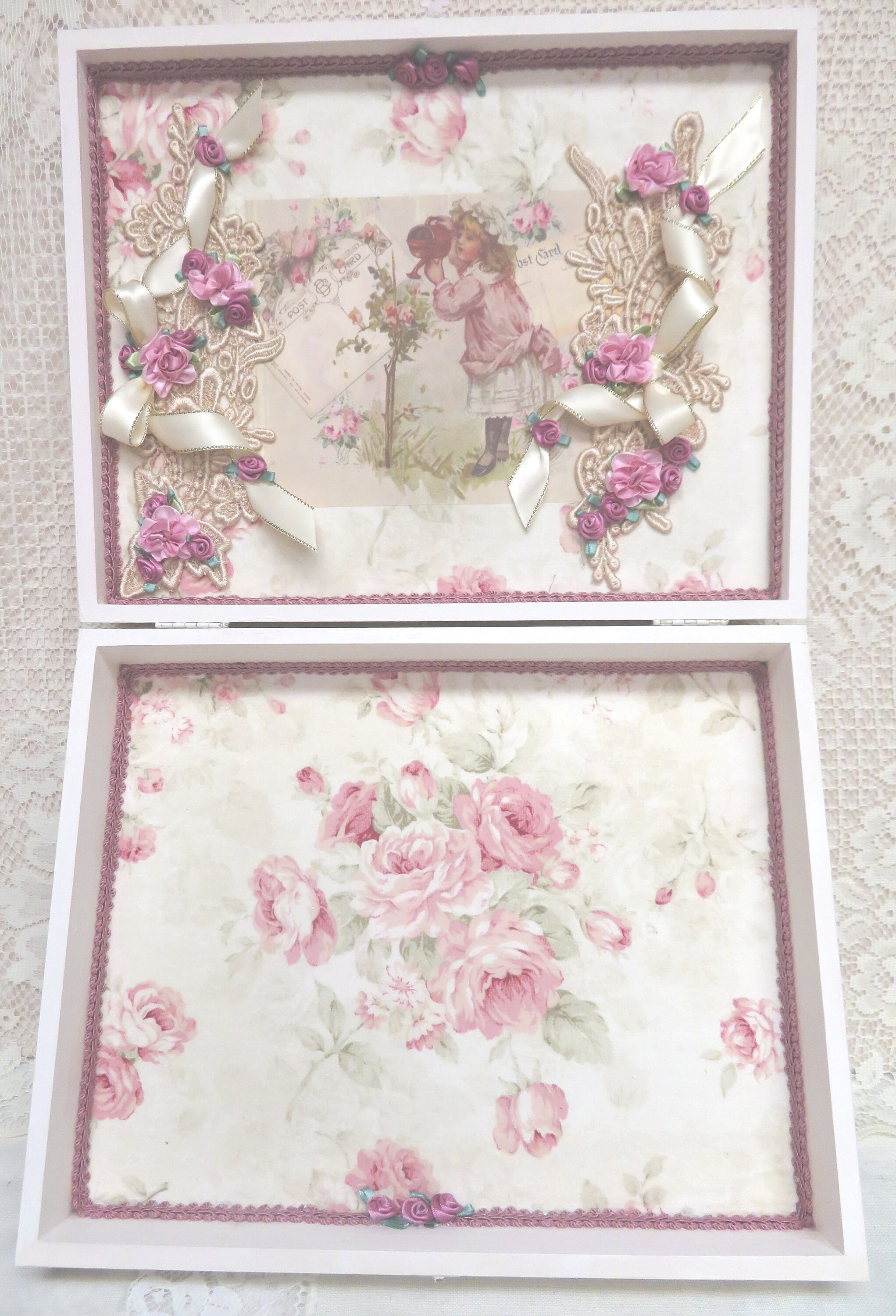 Girl Box. Storage Box, Card Box, Stationary Box, Display Box - Etsy