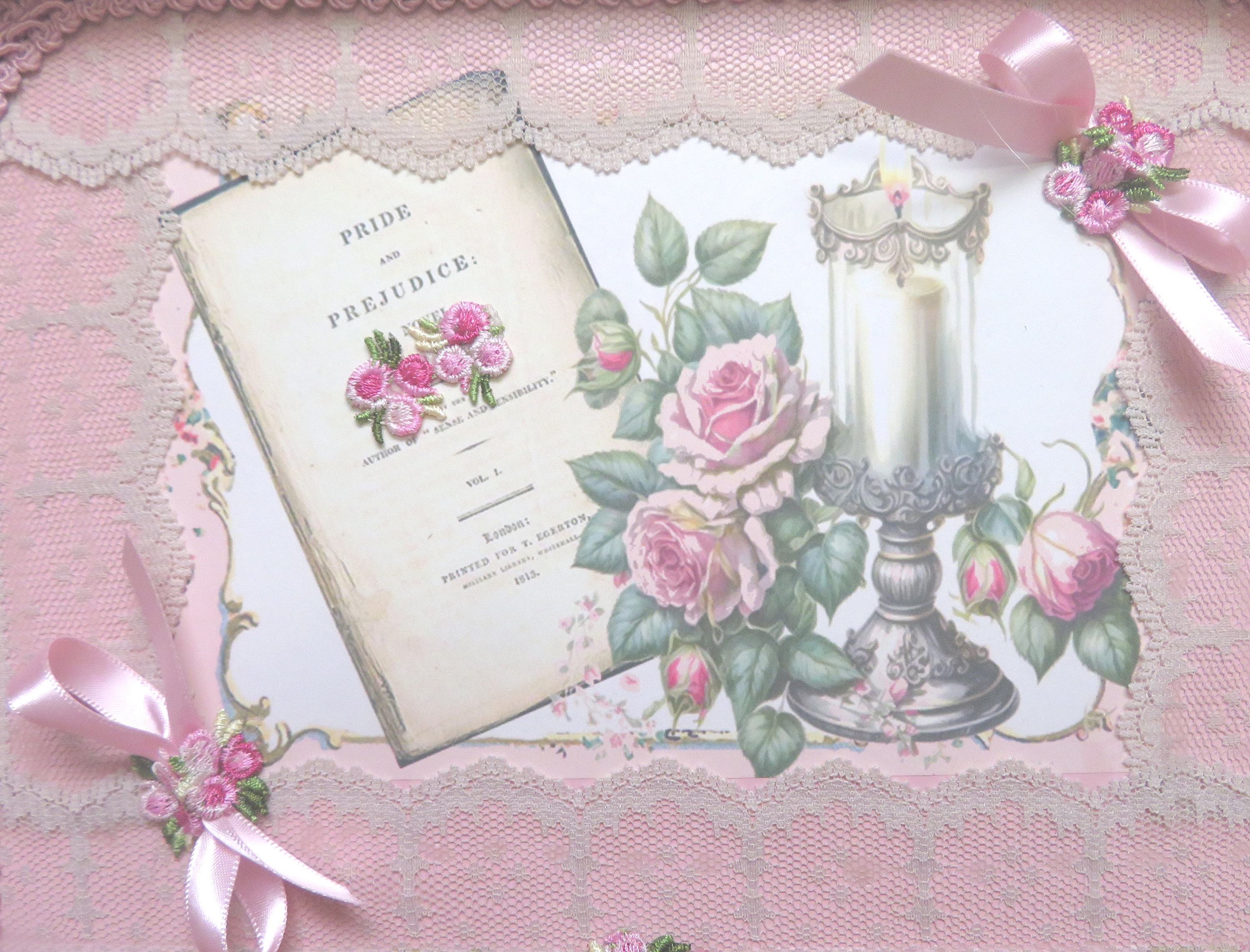 Pink Rose Floral Case Jane Austen, Decorated Case. Period Case - Etsy