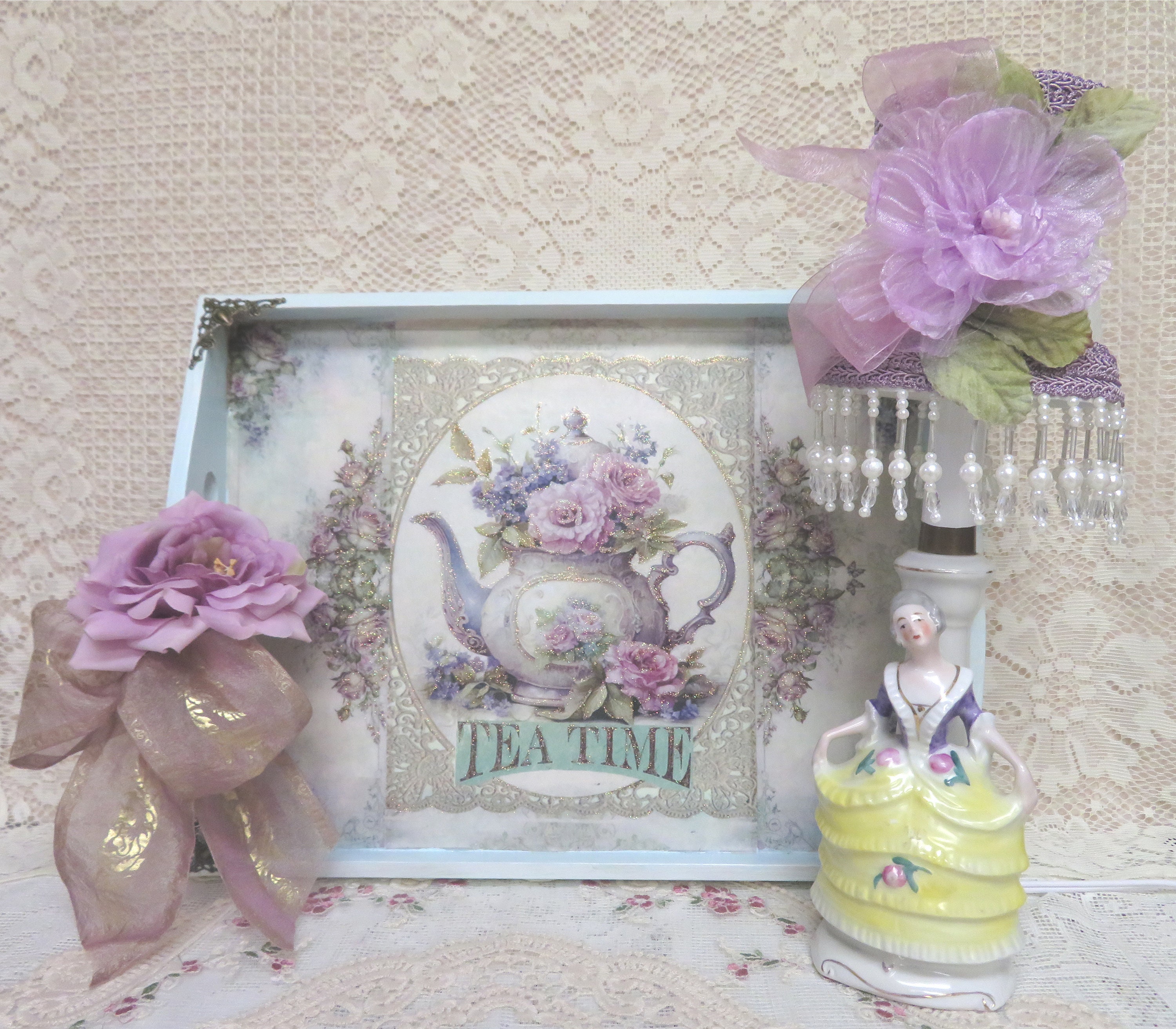 Curtsy French Lady Lamp, Lavender Lady Lamp, French Lady Lamp - Etsy