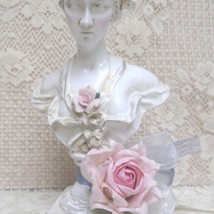 Statue, Lady Statue, Statue With Roses, Rose Statue - Etsy