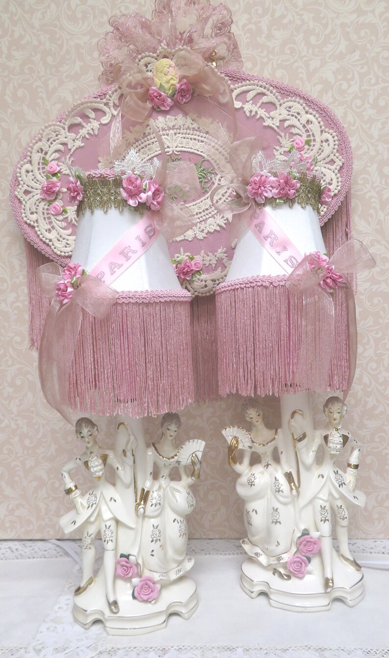 French Court Lamps French Couple Lamps White French Lamps. - Etsy