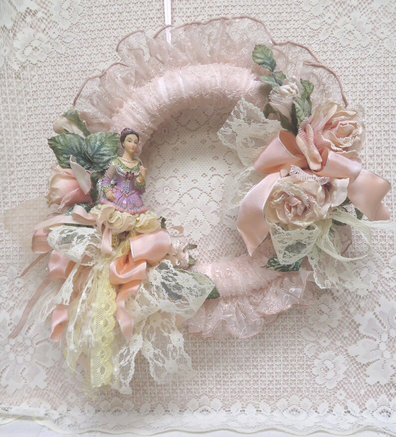 Victorian Angel Wreath Angel Wreath Pink Angel Wreath Pink - Etsy