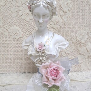 Statue, Lady Statue, Statue With Roses, Rose Statue - Etsy