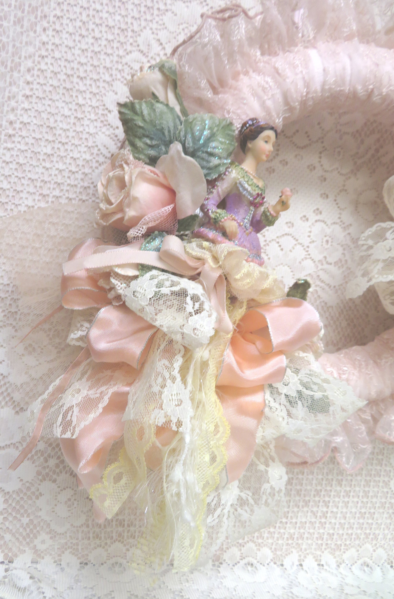 Victorian Angel Wreath Angel Wreath Pink Angel Wreath Pink - Etsy