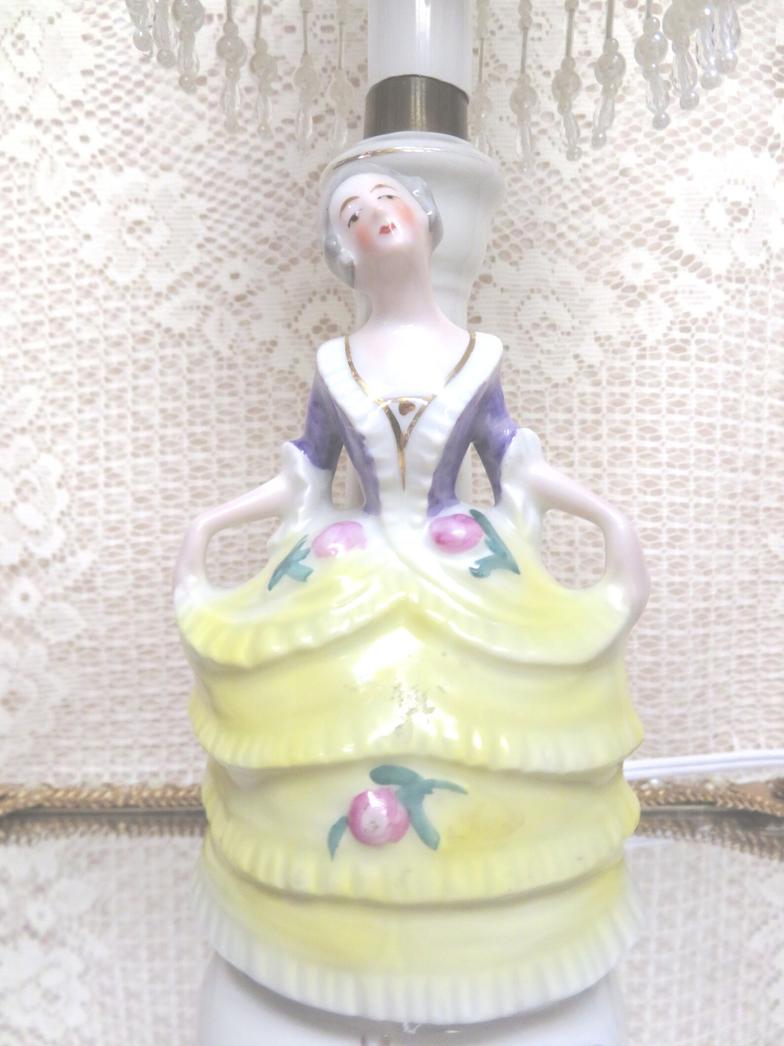 Curtsy French Lady Lamp, Lavender Lady Lamp, French Lady Lamp - Etsy