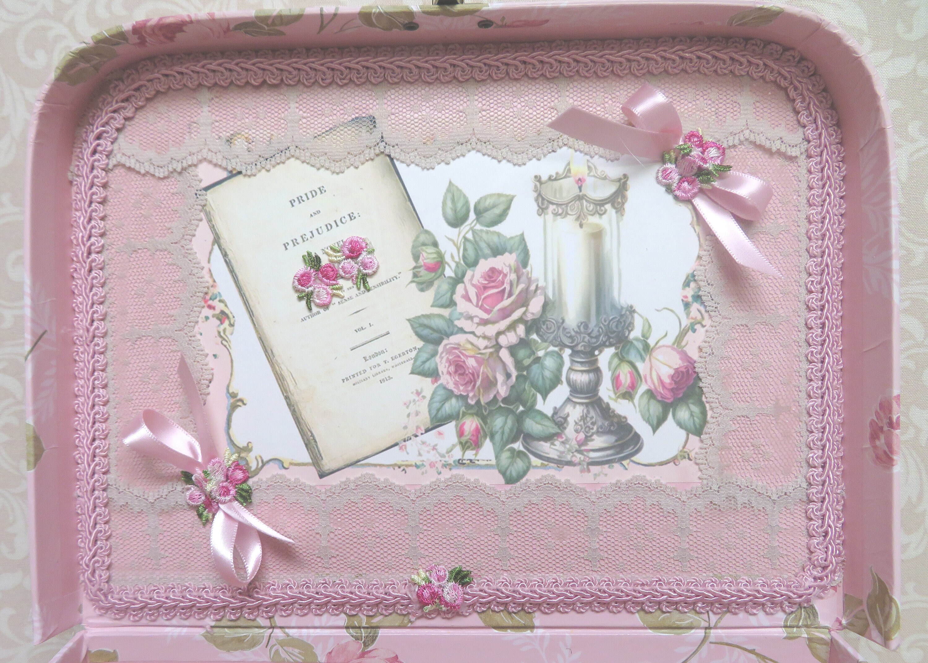 Pink Rose Floral Case Jane Austen, Decorated Case. Period Case - Etsy