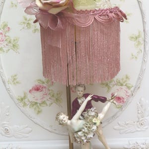 Vintage Ballet Lamp, Ballet Lamp, Ballet Lamp With Rose Shade - Etsy