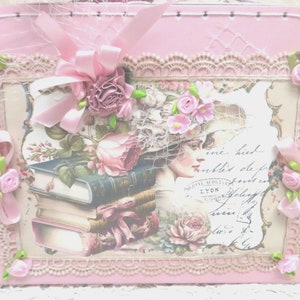 Pink Display/storage Case, Jane Austen Theme Case, Decotated Pink Case ...