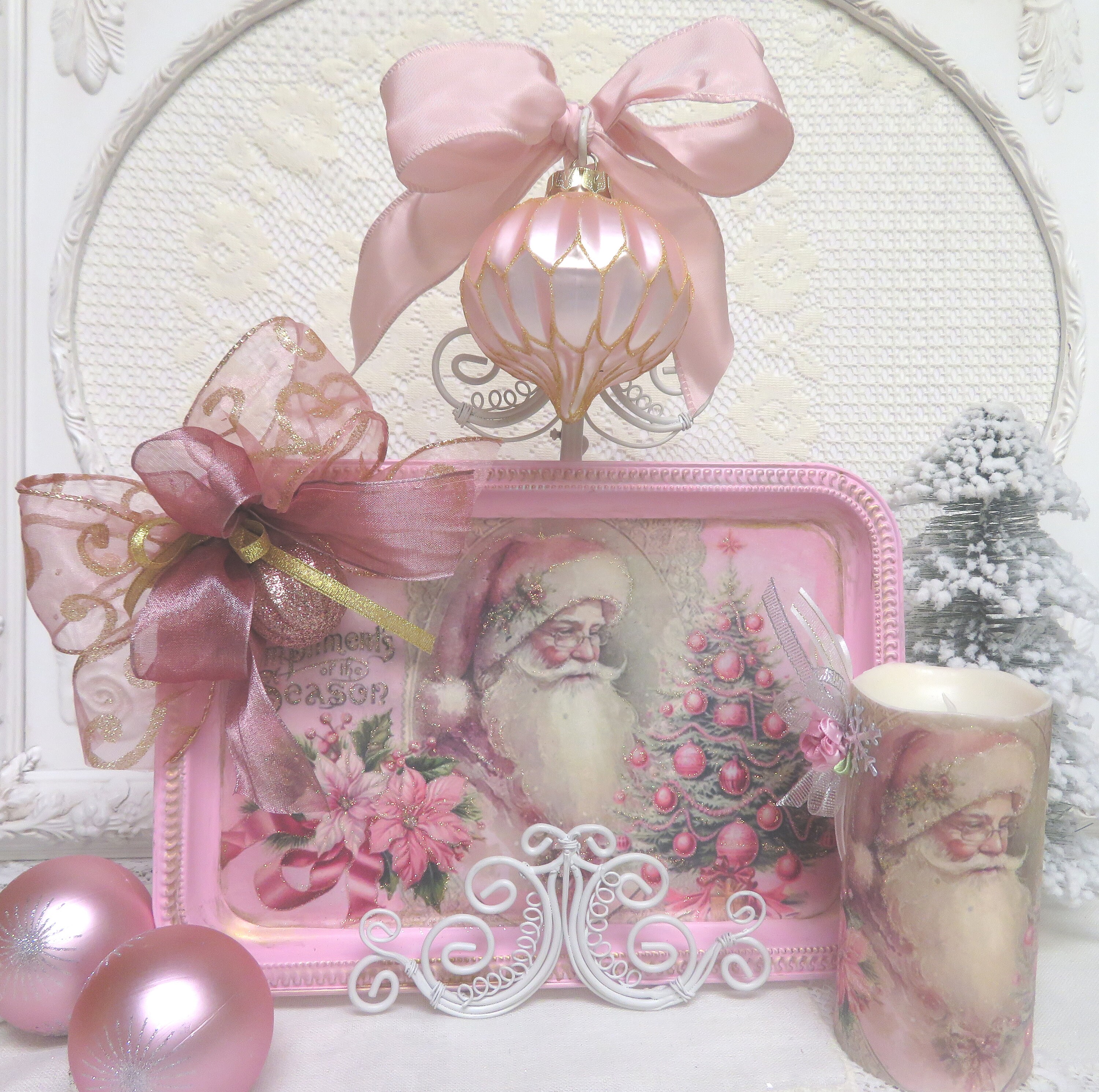 Pink Santa Theme Setter 4, Lovely Pink Santa Theme Setter, Pink Theme ...