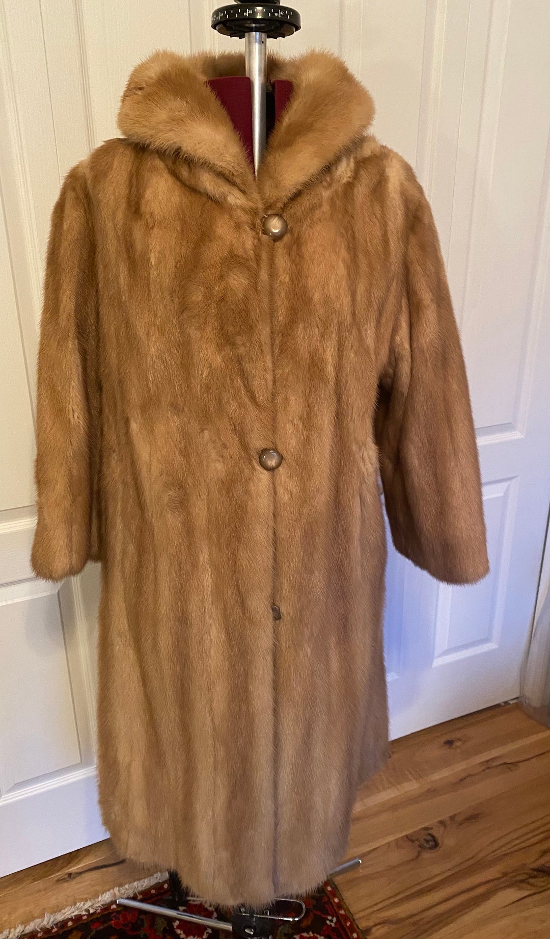 VINTAGE JANDEL FURS Large-extra Large Full Length Blonde Mink Coat - Etsy