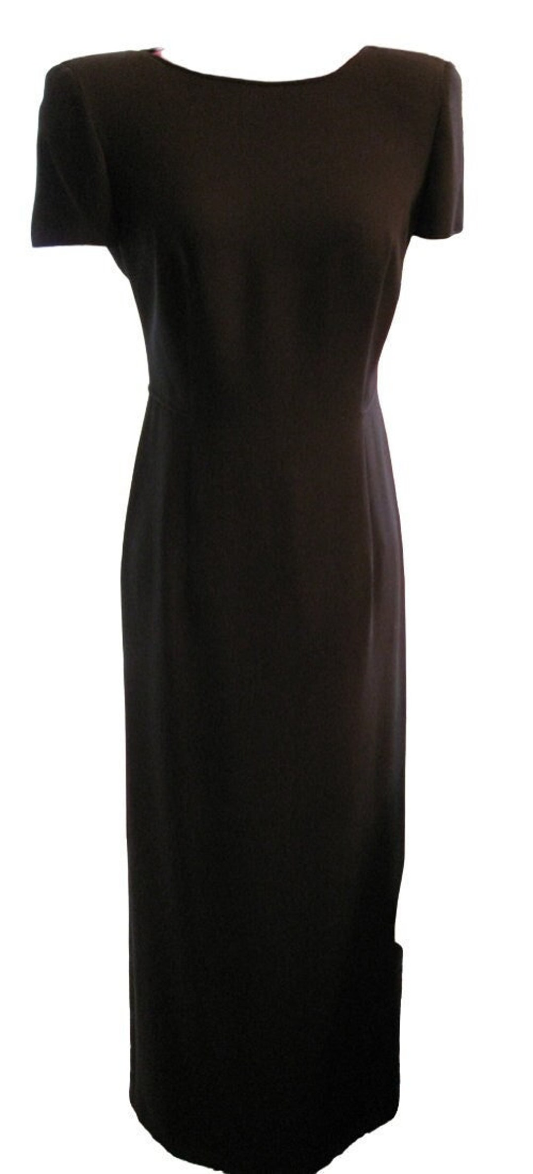 Giorgio Armani 6 Black Label 100% Silk Maxi Vintage Couture SS Gown ...