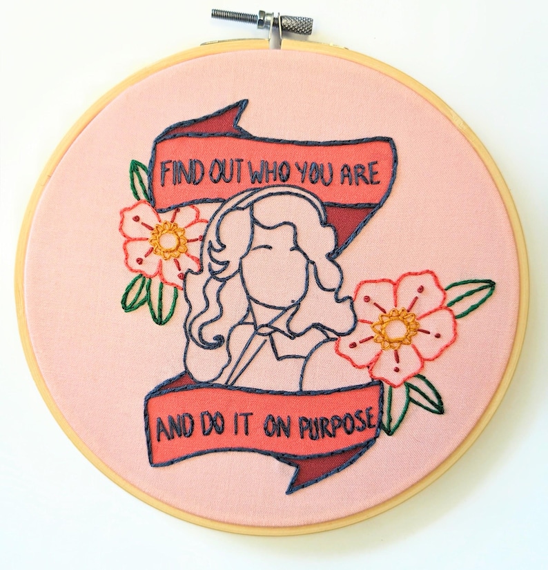 Dolly Parton Embroidery Kit, Beginner DIY Craft, Hand-stitched Design ...