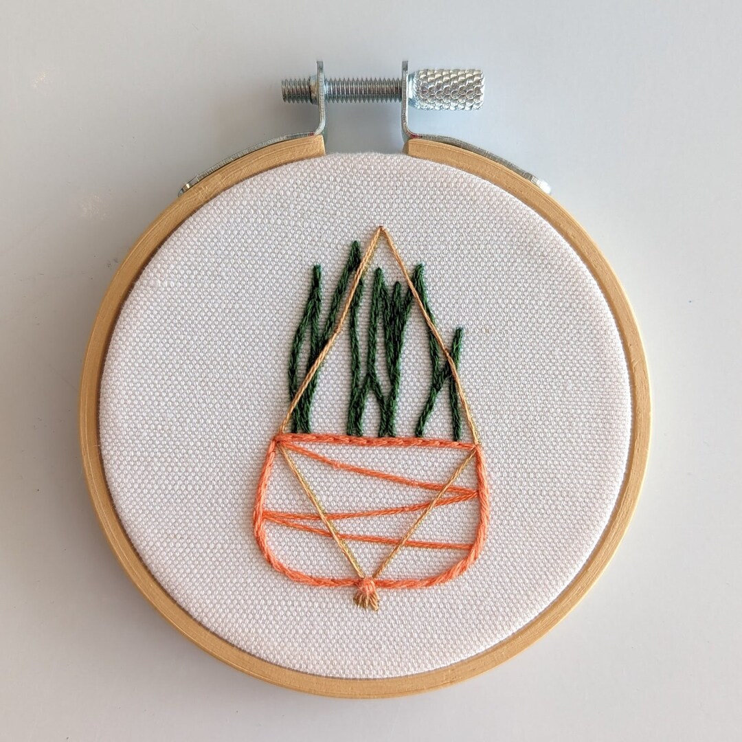 Snake Plant Embroidery Kit, Beginner DIY Stitch Craft - Etsy