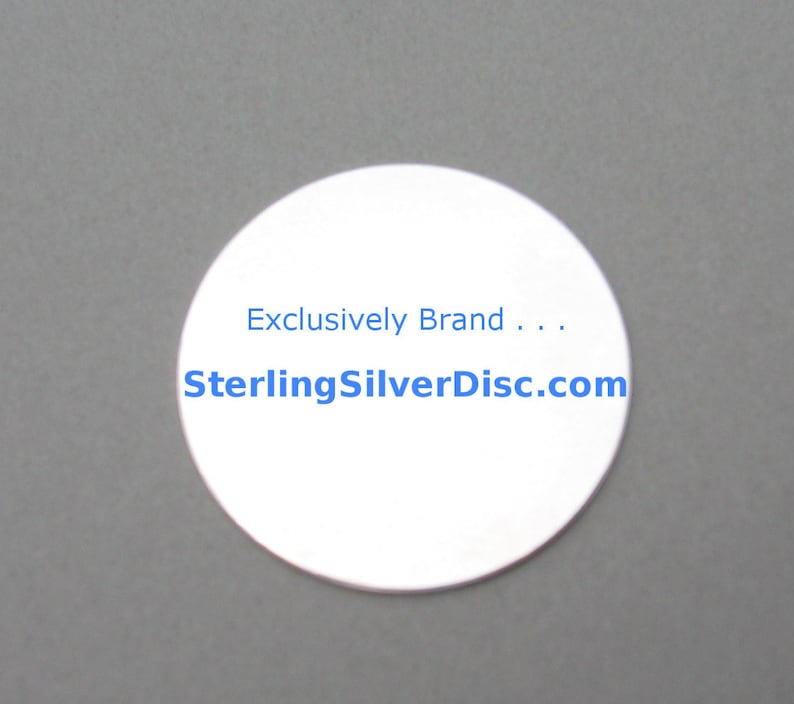 Sterling Discs ALL SIZES Sterling Silver Discs Hand Stamping Blanks ...
