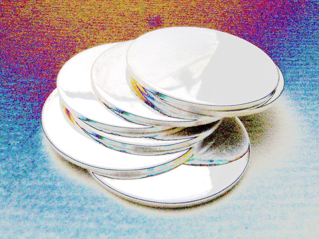 US Quarter Dollar Coin Size STERLING SILVER Discs 25 Cent Dimensions ...