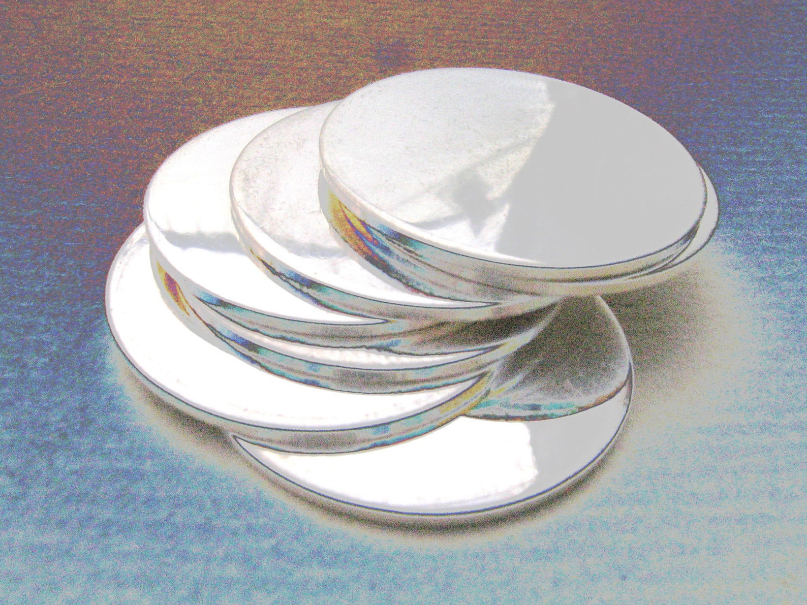 3/4 Inch 24 Gauge Silver Discs for Hand Stamping Sterling - Etsy