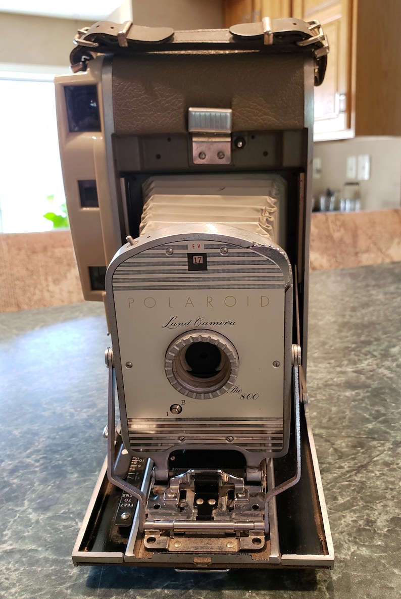 Vintage Polaroid Land Camera Model 800 With Leather Strap - Etsy