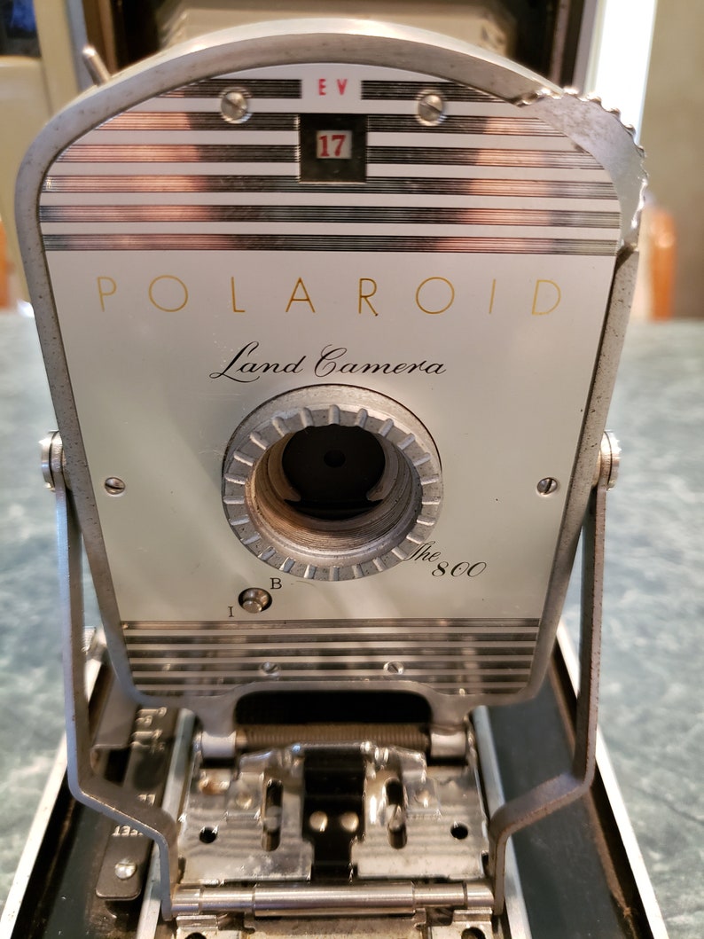 Vintage Polaroid Land Camera - Model 800 With Leather Strap - Etsy