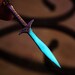 Sword Pendant Glow in the Dark / Elven Dagger Necklace / - Etsy