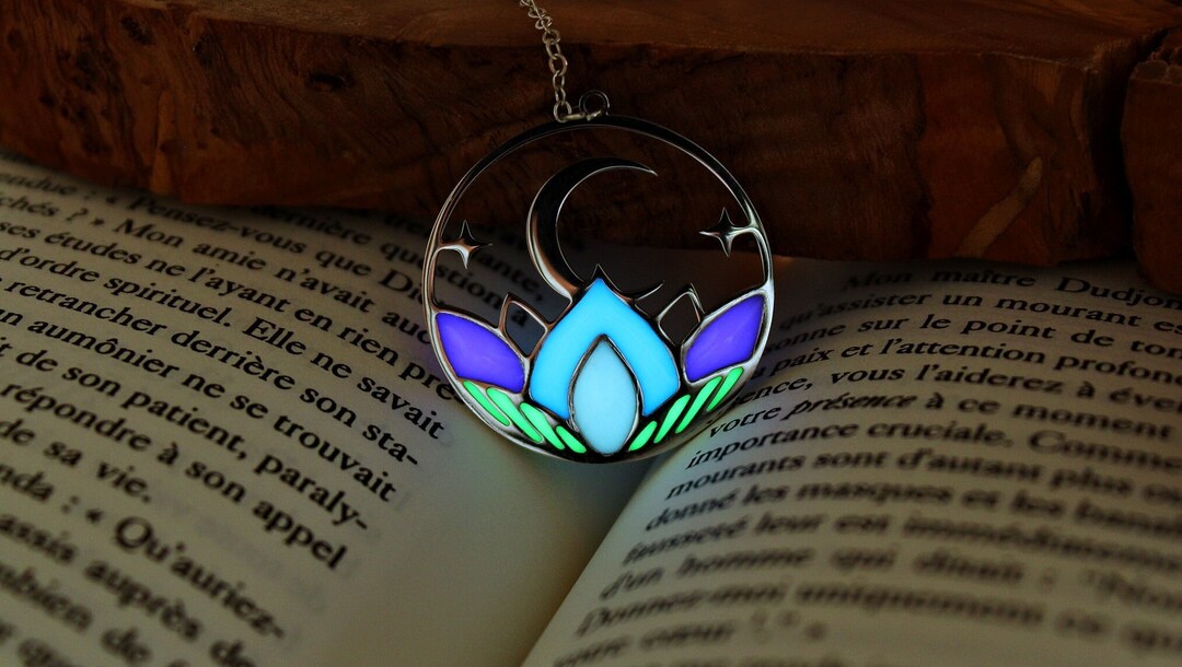 Lotus Bookmark / Glow in the Dark / Moon Star Bookmark / Gold / Silver ...
