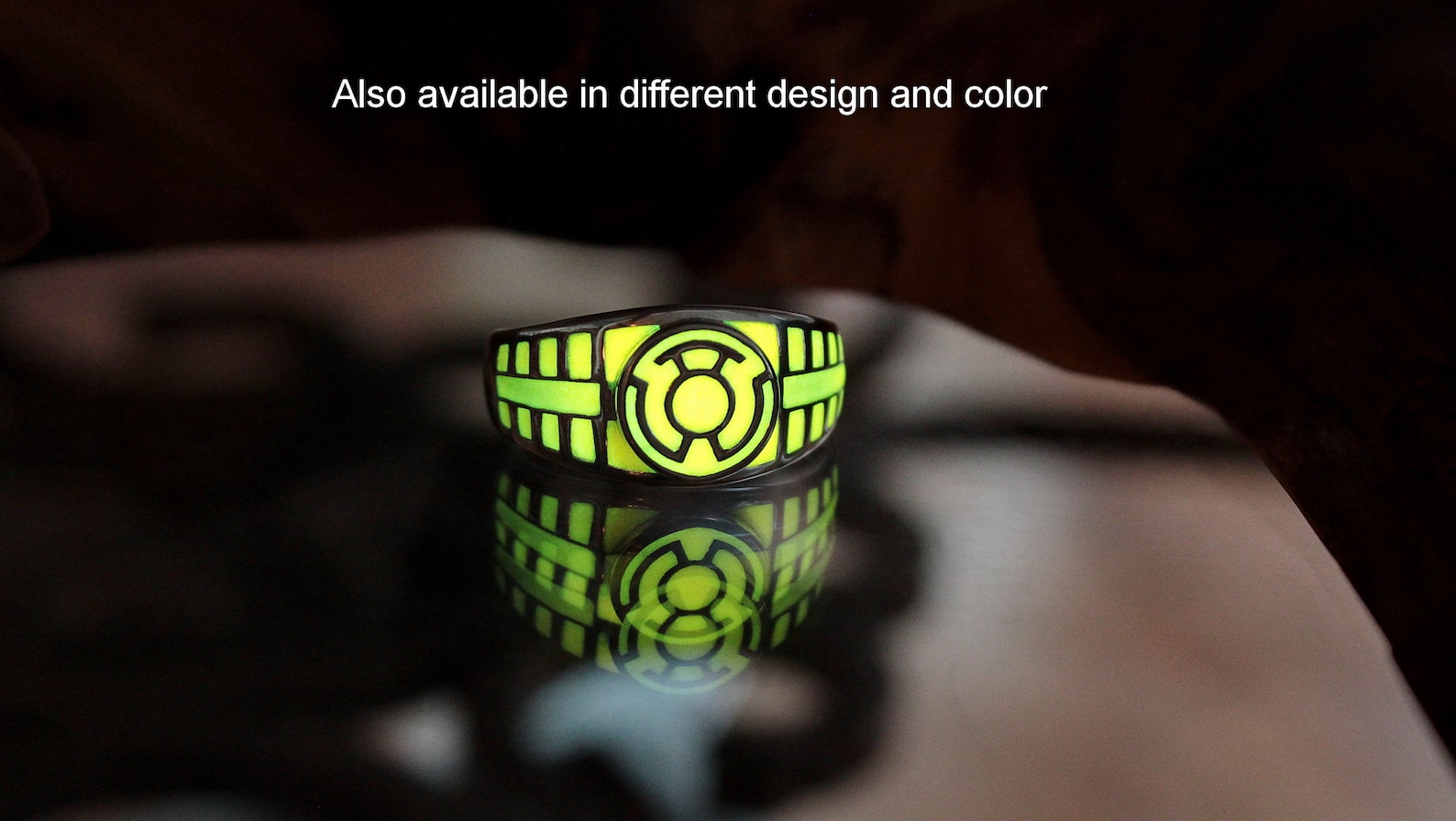 Green Lantern Glow in the Dark Ring / Sterling Silver 925 Ring - Etsy